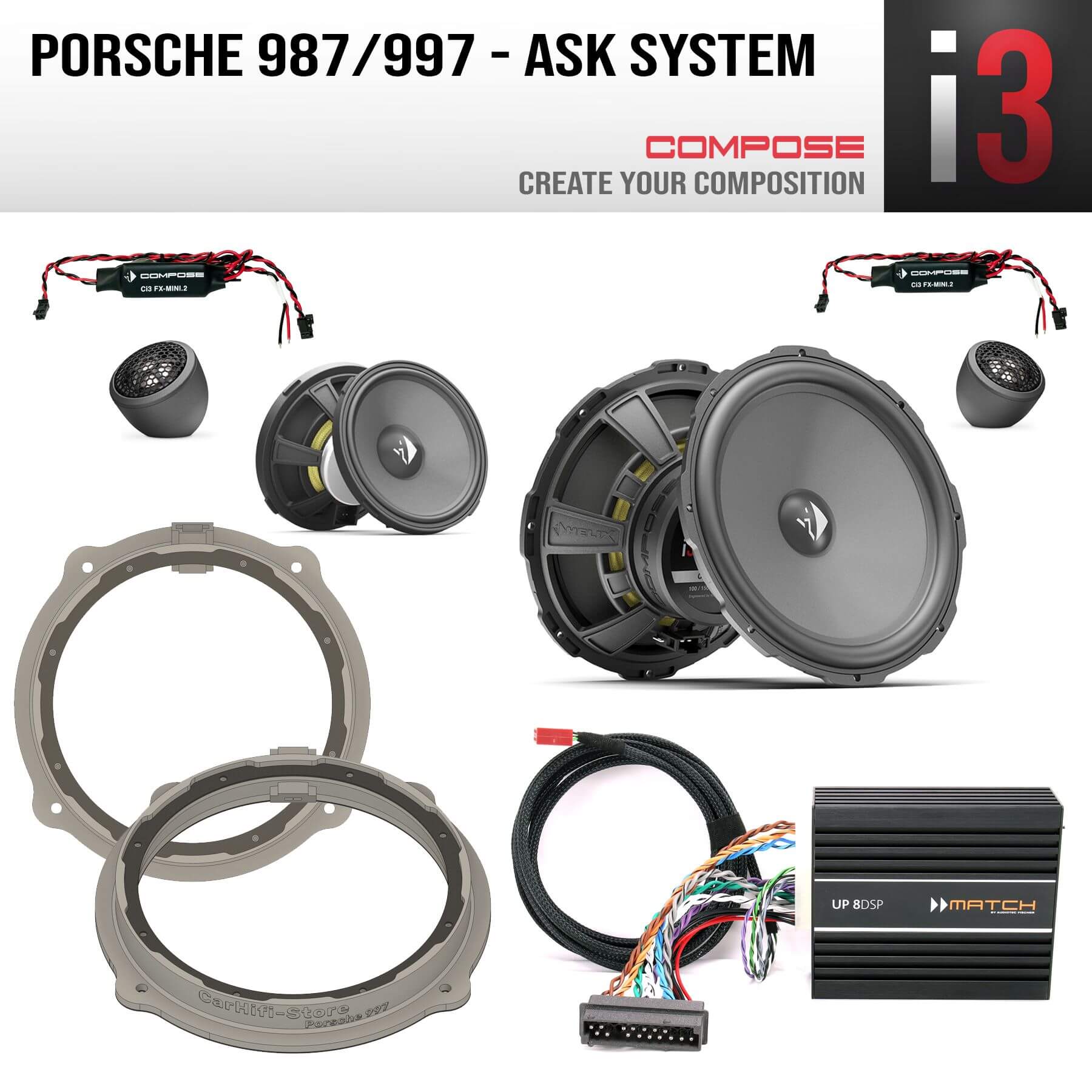 Porsche 911 Typ 997 ASK Soundsystem | ASK Upgrade