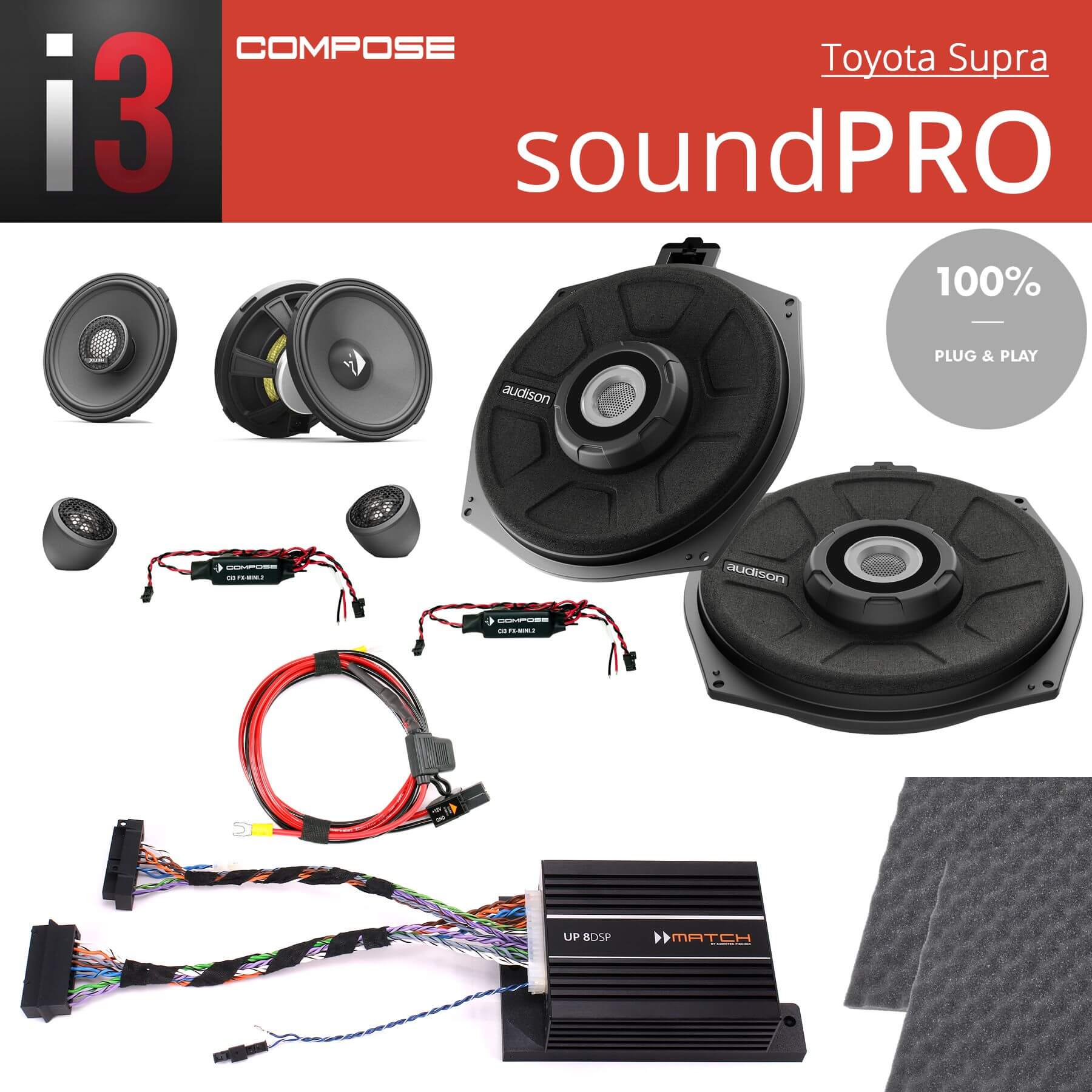 Toyota Supra Komplettsystem soundPRO JBL | Hifi Upgrade | Carhifi Bünde