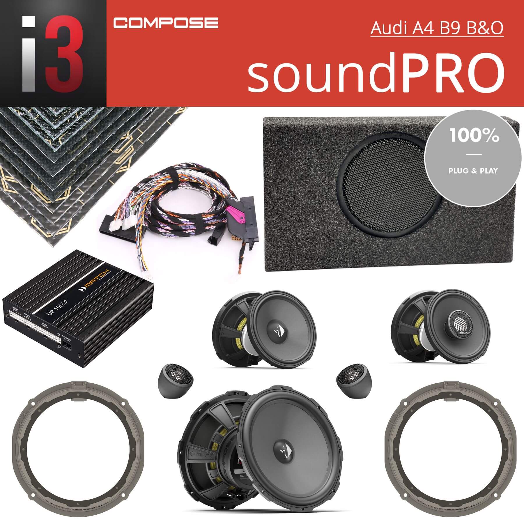 Audi A4 B9 B&O soundPRO | 1160W Bang und Olufson Upgrade System