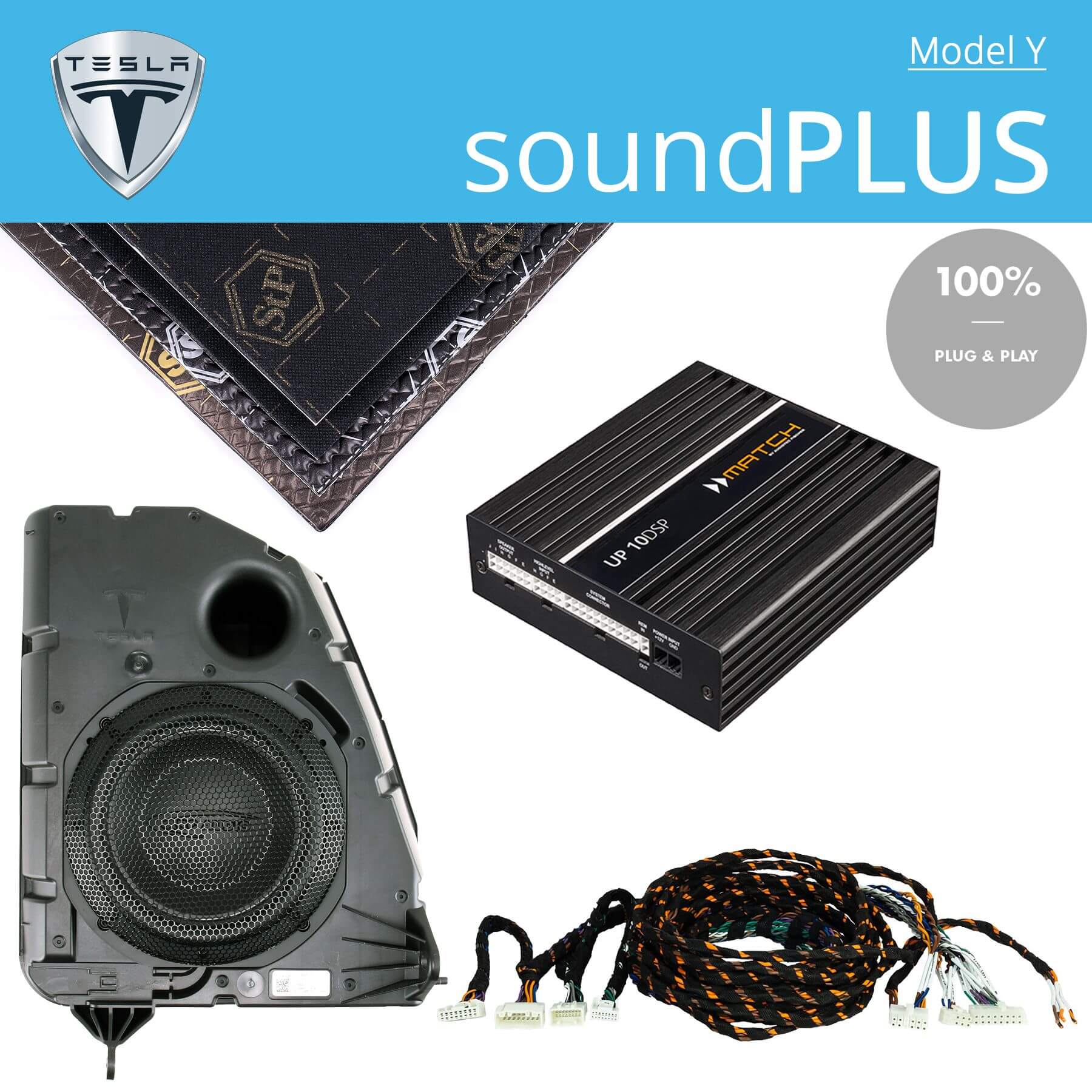 Tesla Model Y soundPLUS | 1160W Upgrade System
