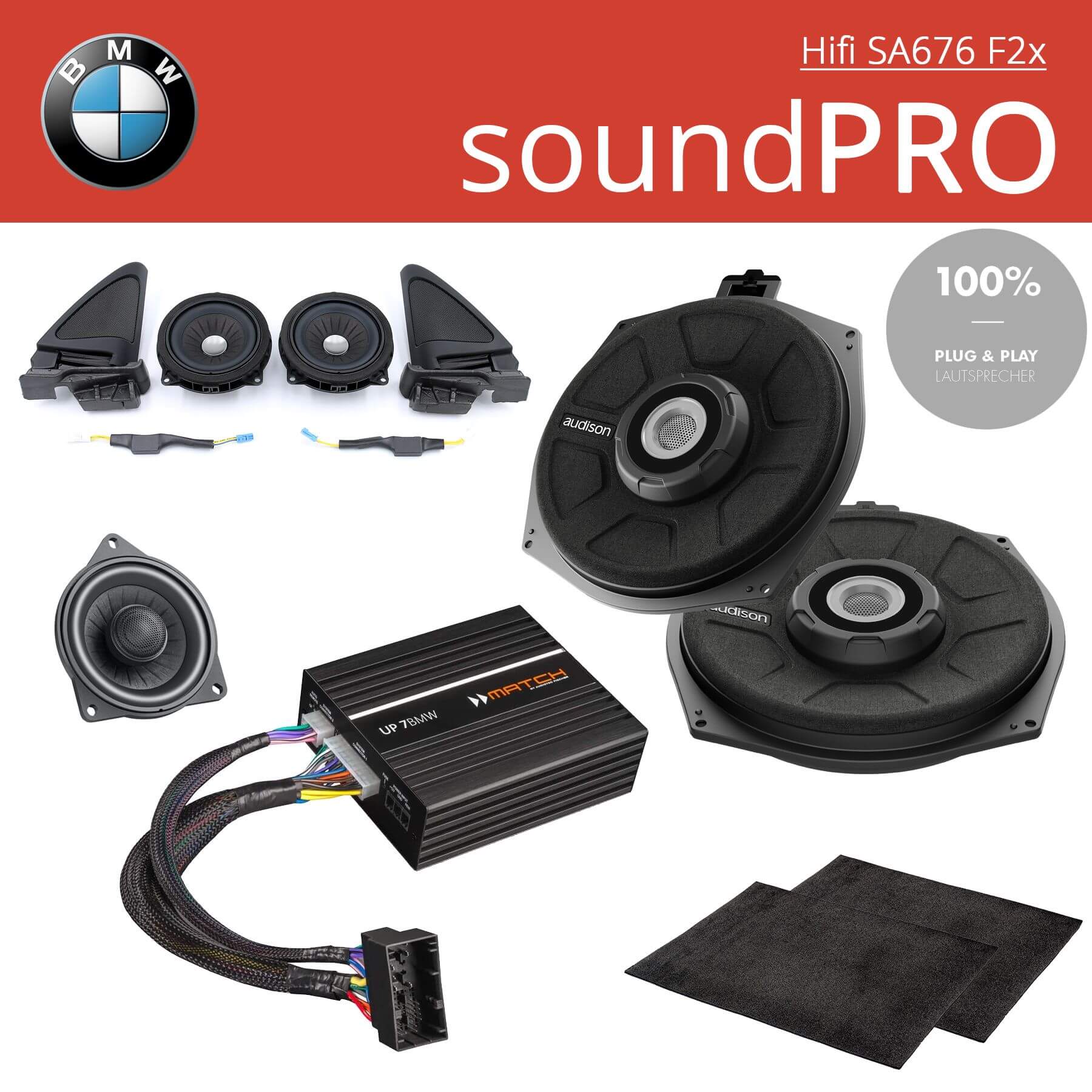 BMW Komplettsystem soundPRO SA676 | High-End Hifi Upgrade | F2x
