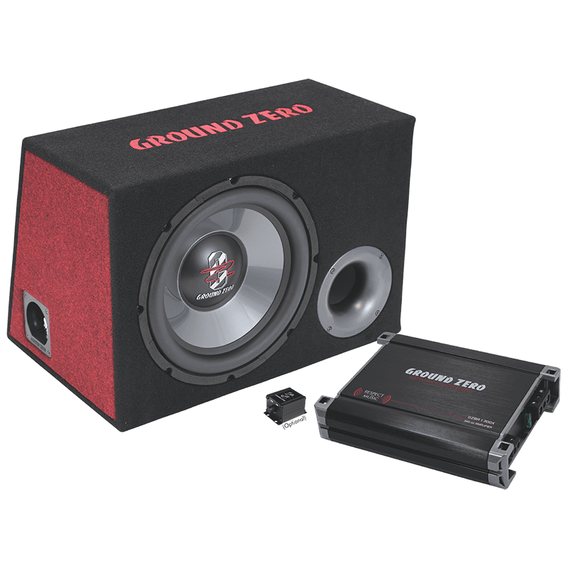 Ground Zero GZ BASS KIT 12.300X-II | 30 cm Subwoofer Set mit Verstärker
