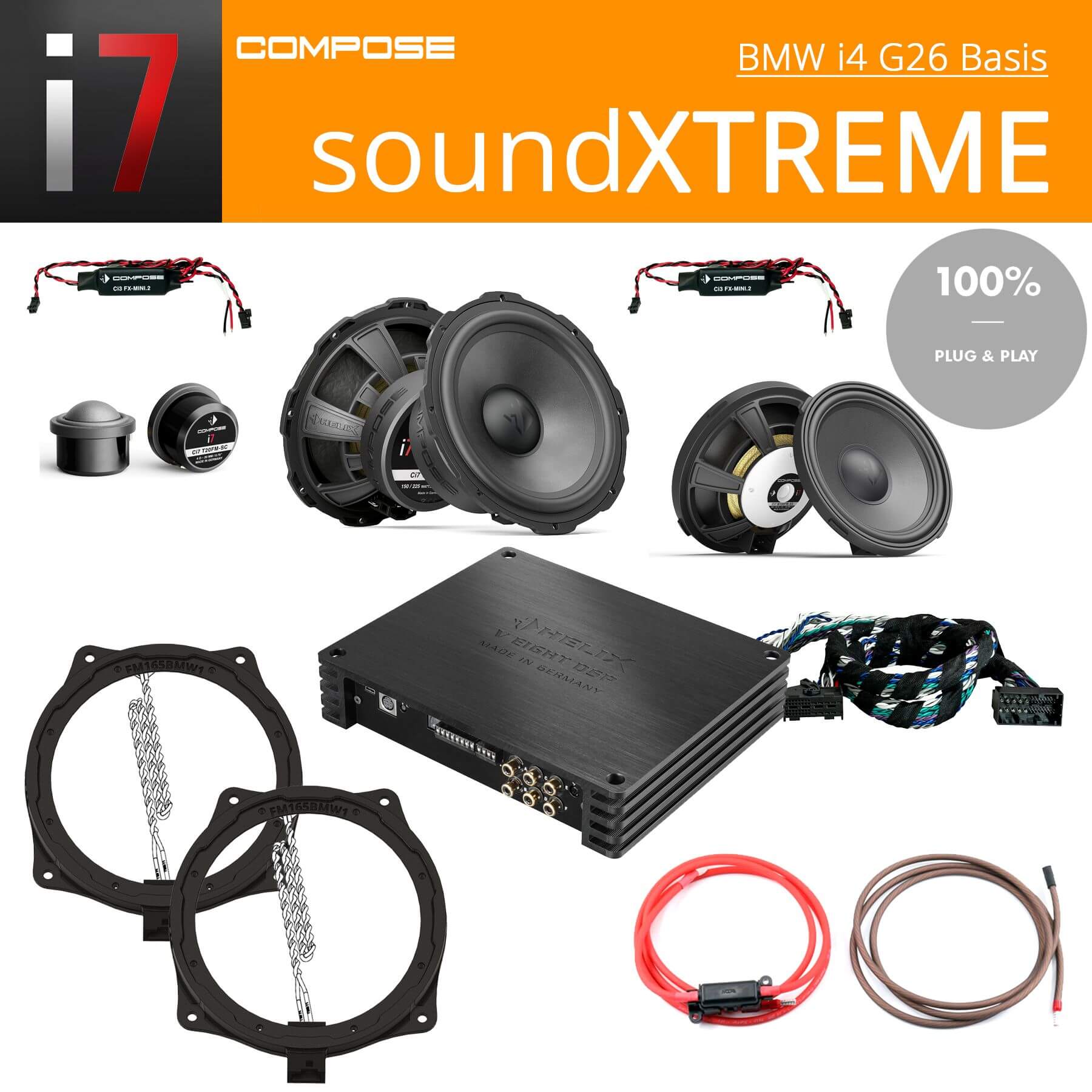 BMW i4 soundXTREME Basis | 840W High End Upgrade System