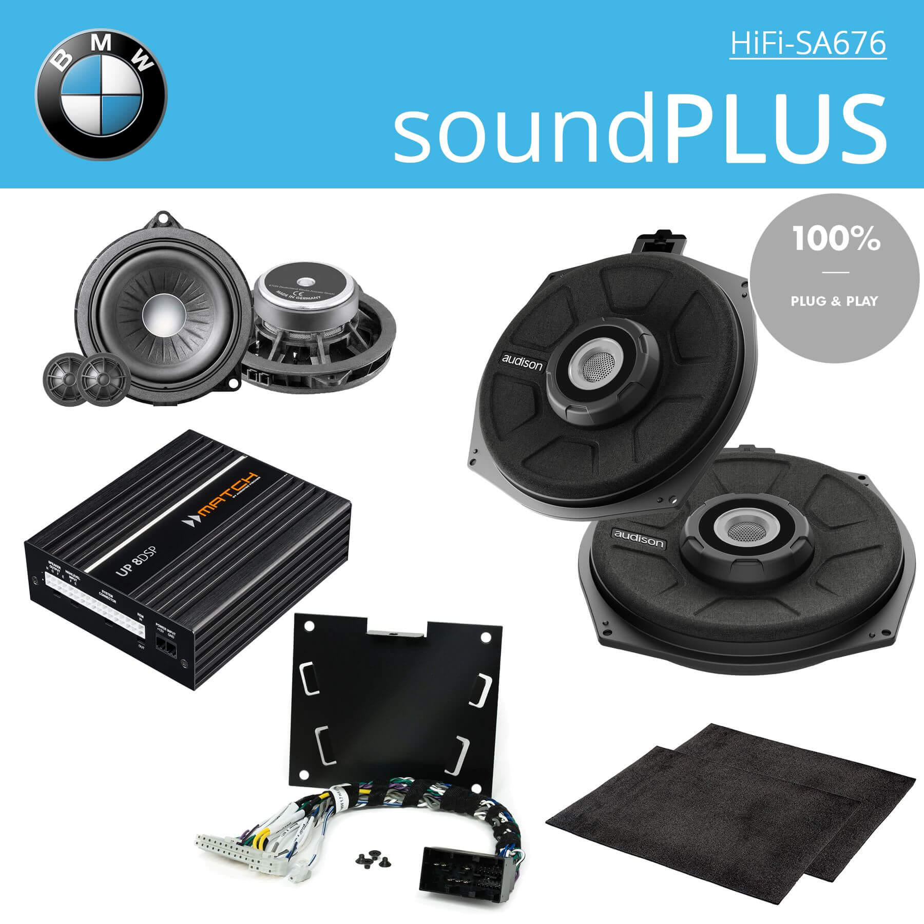 BMW Komplettsystem soundPLUS SA676 | Hifi Upgrade 3-Wege und DSP ...
